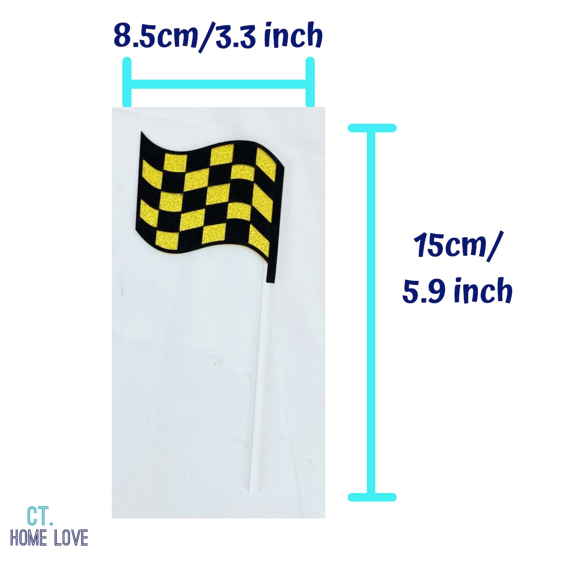 Race Car Flags Cake Topper - Racing Car Boys First Birthday Cake Topper ...