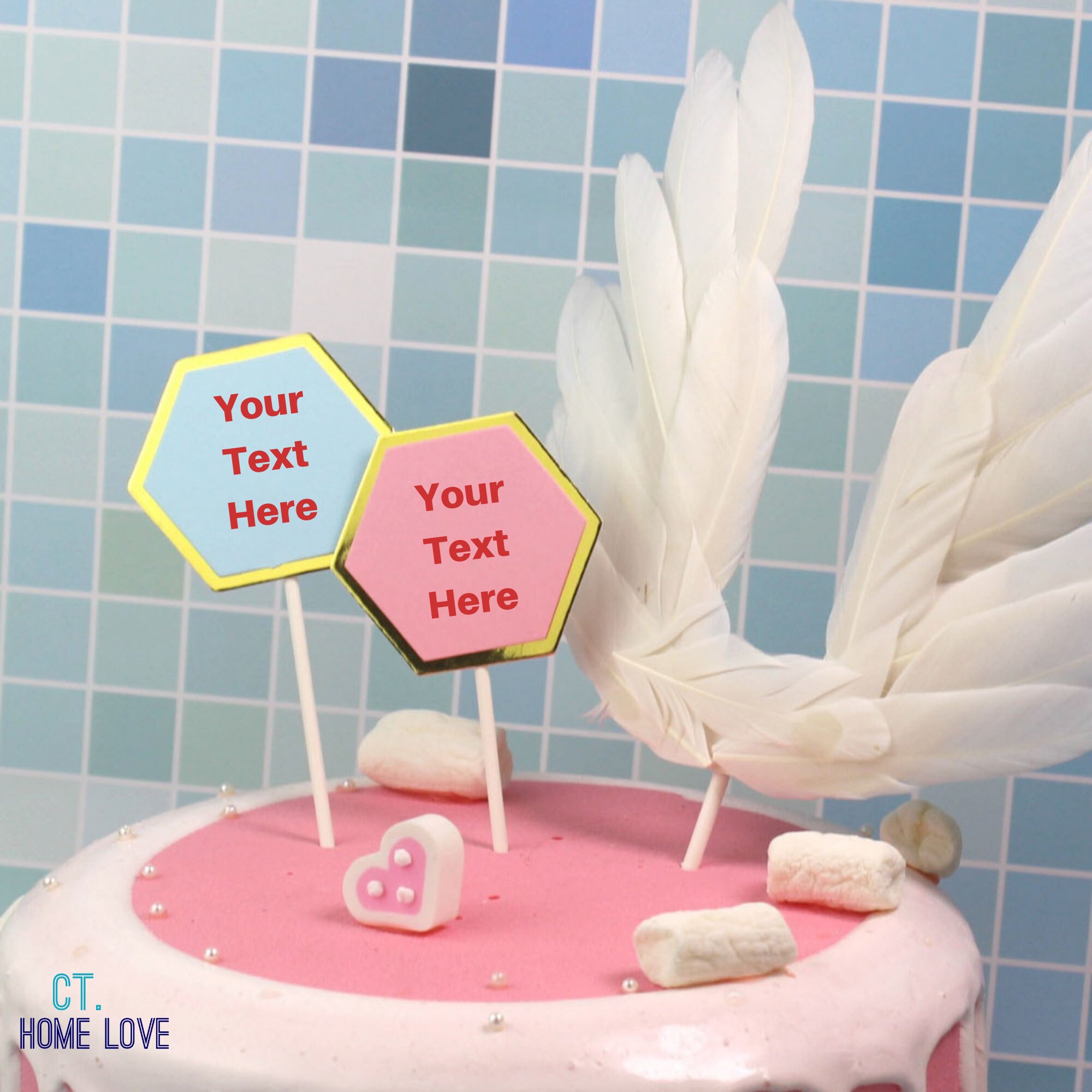 Put Your Own Words Cupcake Toppers - Create Your Own Text Cake Toppers ...