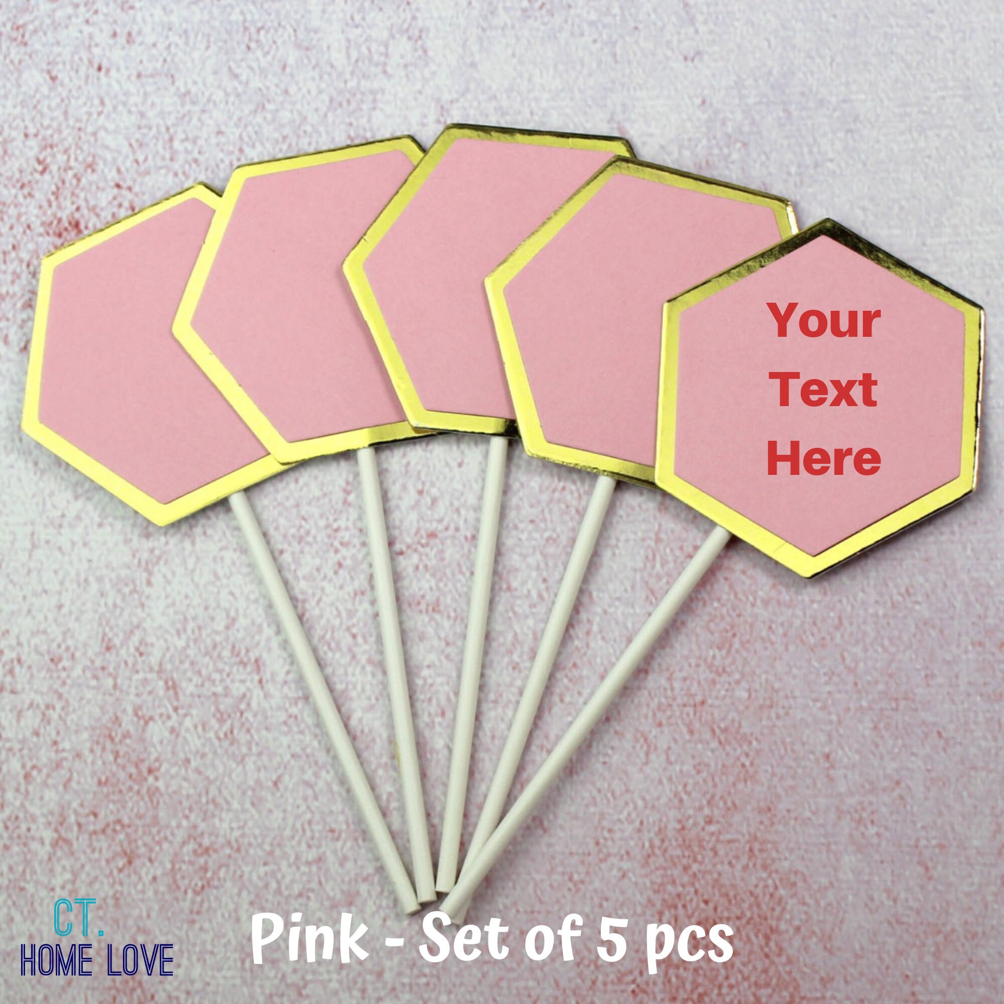 Put Your Own Words Cupcake Toppers - Create Your Own Text Cake Toppers ...