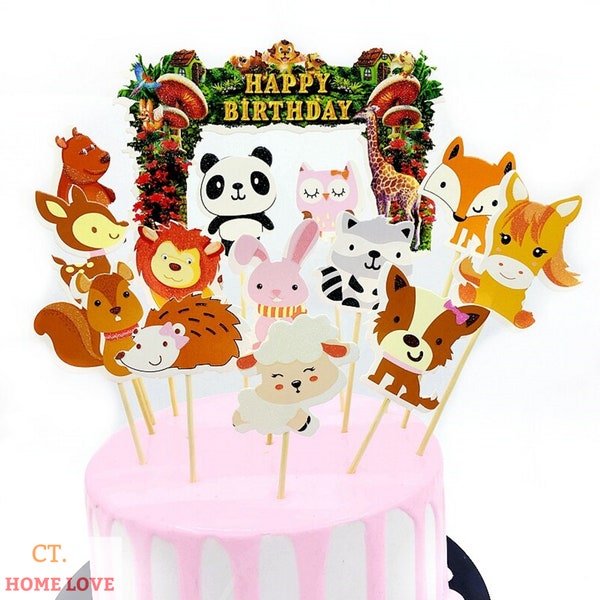 Zoo Cupcake Topper - Etsy