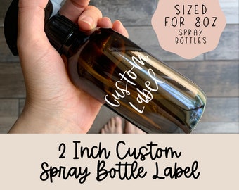Custom Spray Bottle Label - Etsy