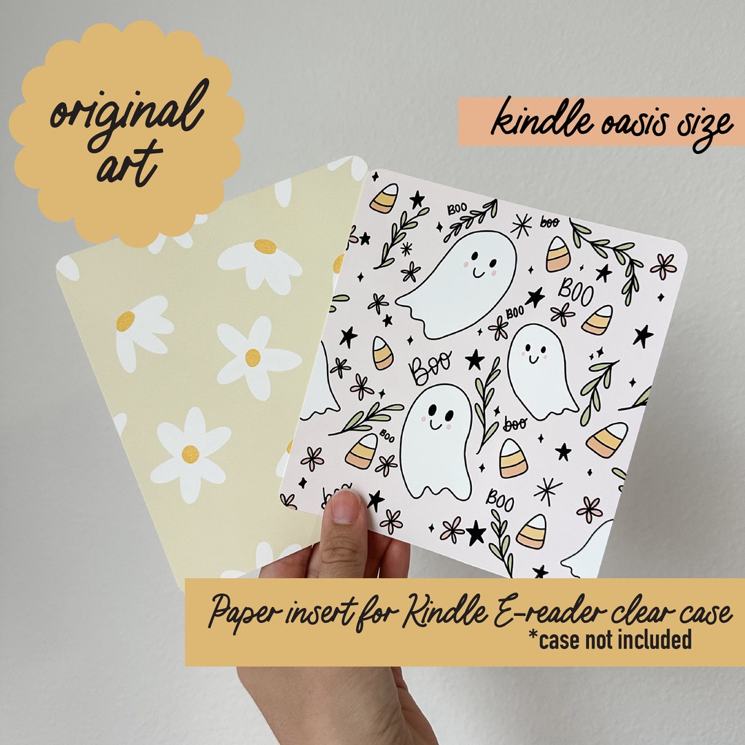 Original Art Cardstock Insert for OASIS Clear E-reader Case Fits Kindle ...