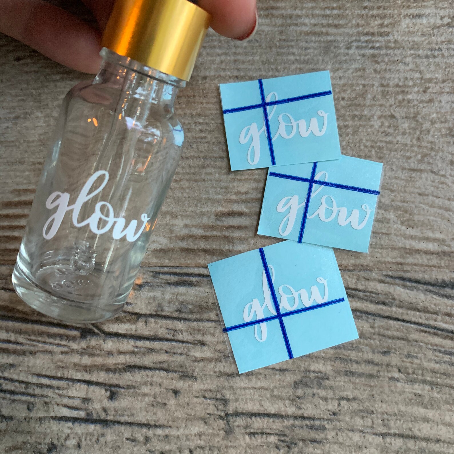 Glow Serum Label Glow Label for Dropper Bottle Hand Lettered Label - Etsy