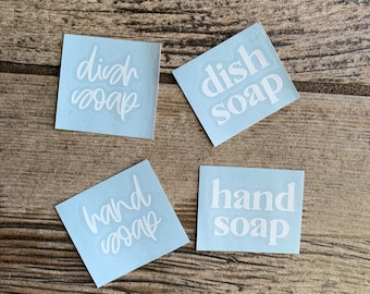 Soap Dispenser Labels WASH YOUR HANDS - Etsy