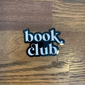 Book Club Waterproof Sticker - Etsy