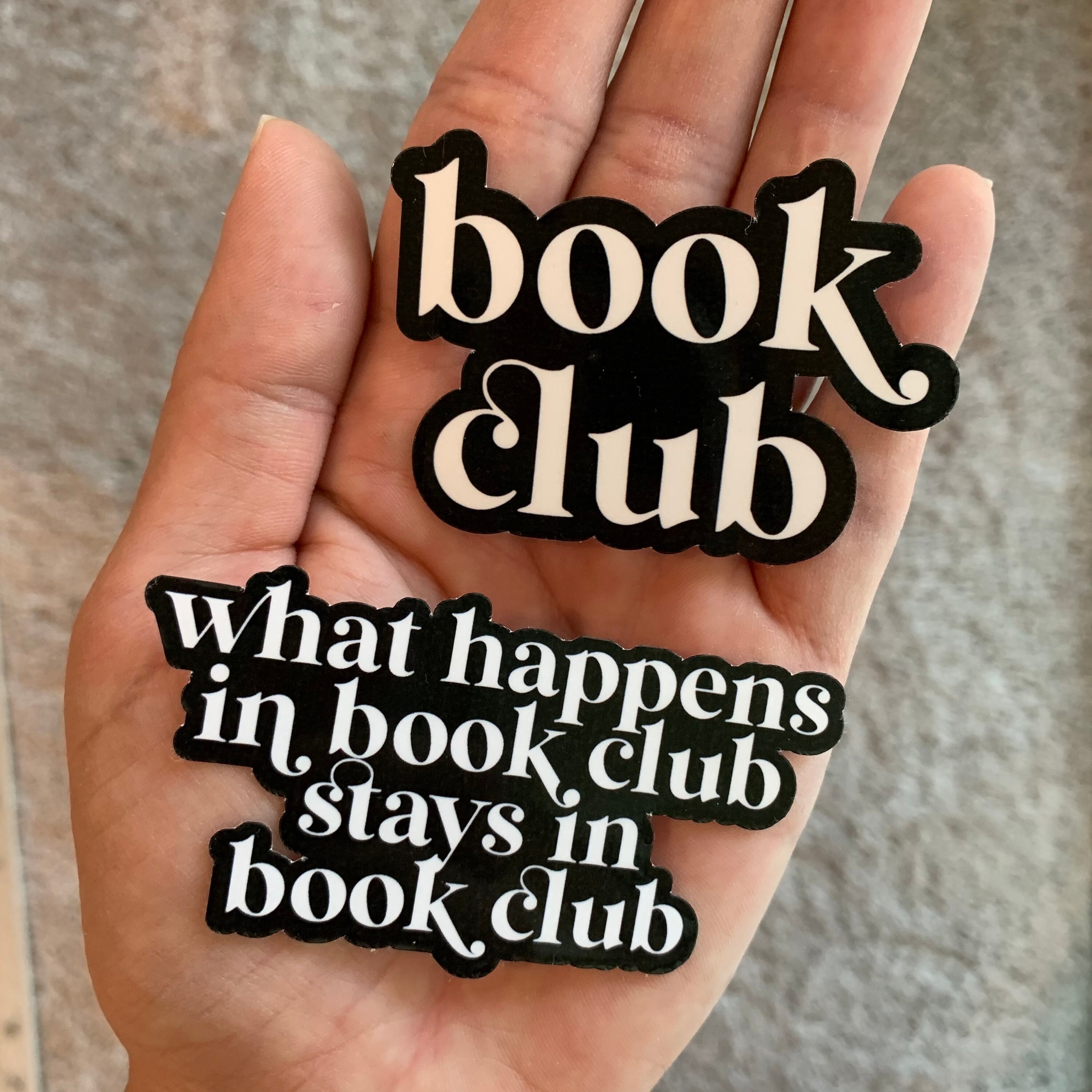 Book Club Waterproof Sticker - Etsy