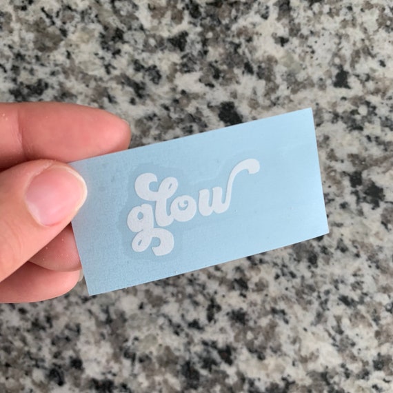 RETRO Glow Serum Label Glow Label for Dropper Bottle - Etsy