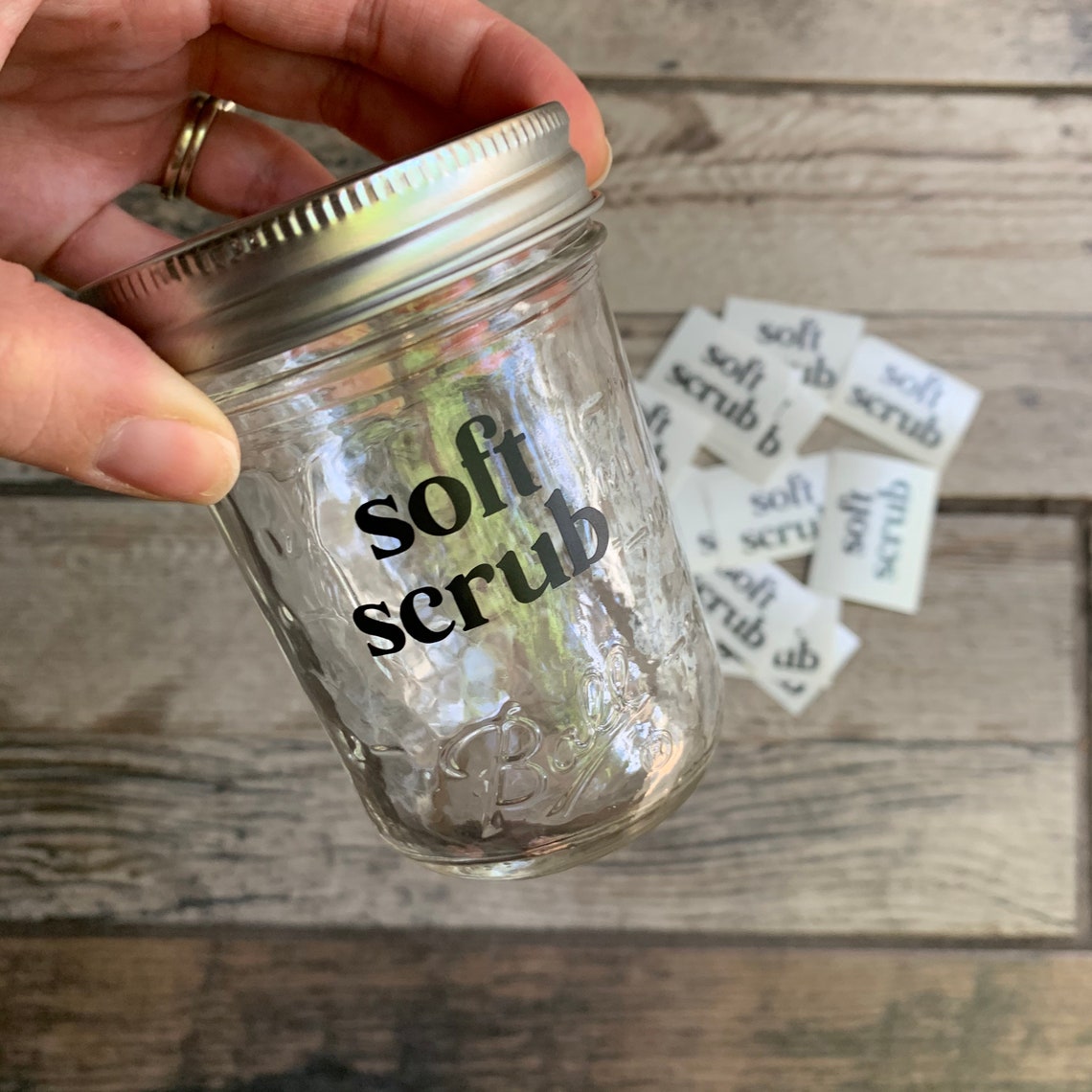 Soft Scrub Label Simple Font Soft Scrub Label for Essential | Etsy