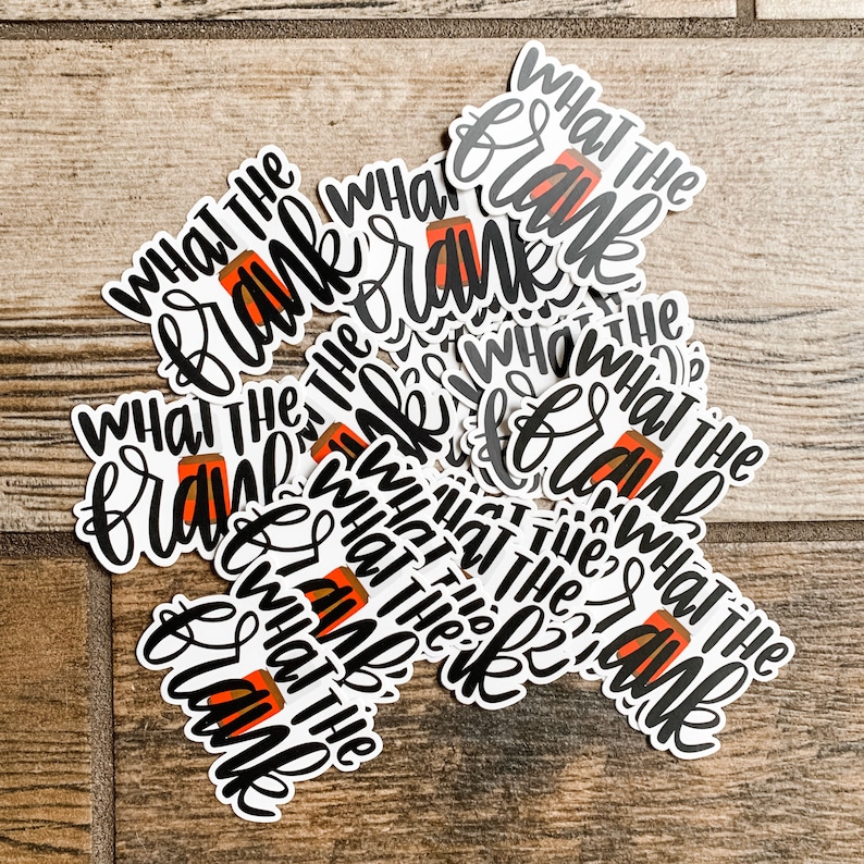 What the Frank Sticker || Hand Lettered Vinyl Sticker || Frankincense ...