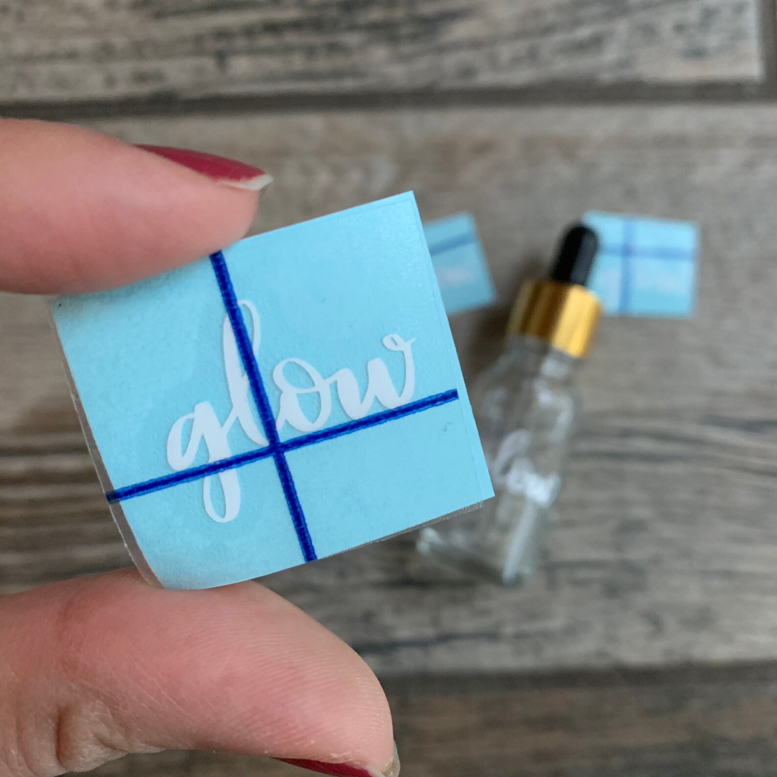 Glow Serum Label Glow Label for Dropper Bottle Hand Lettered Label - Etsy