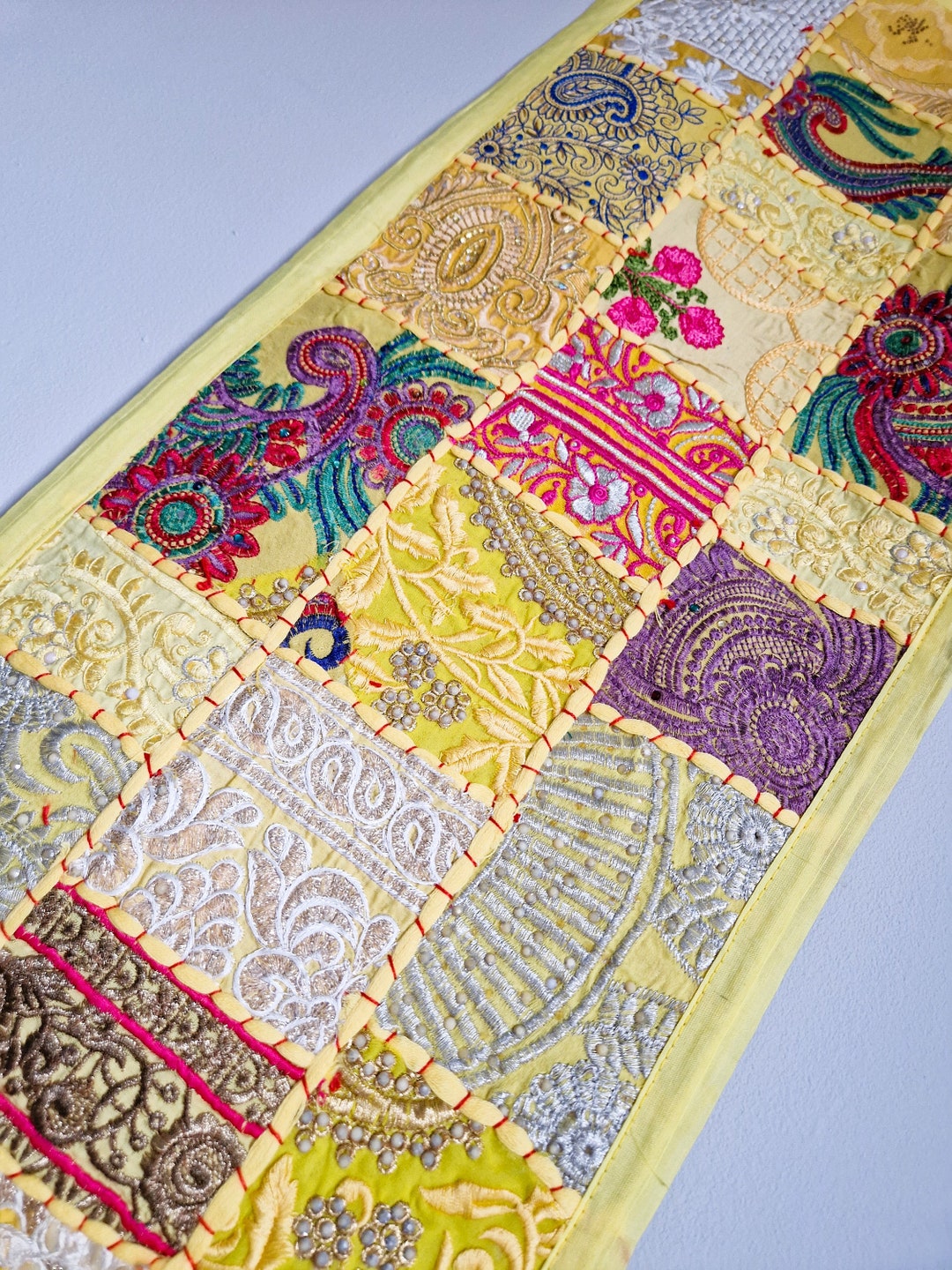 Indian Patchwork Table Runner. Indian Home Decoration - Etsy