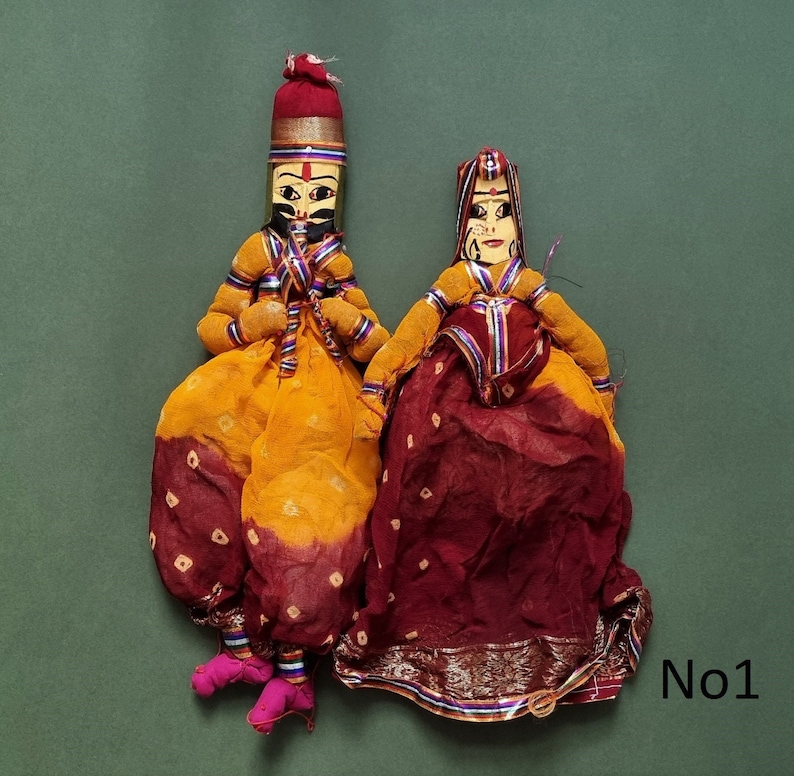 Traditional Indian Puppets. Vintage Wooden Dolls. - Etsy UK