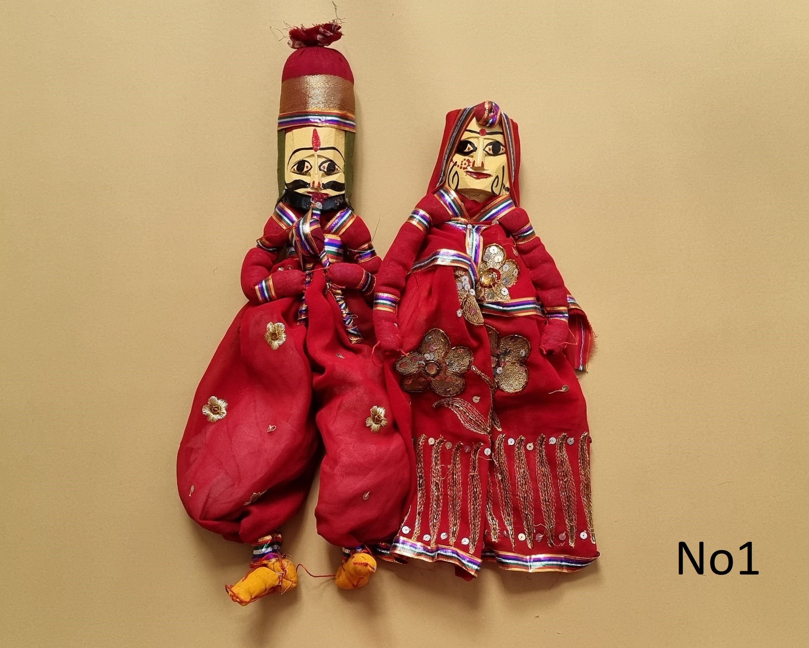 Traditional Indian Puppets. Vintage Wooden Dolls. - Etsy UK