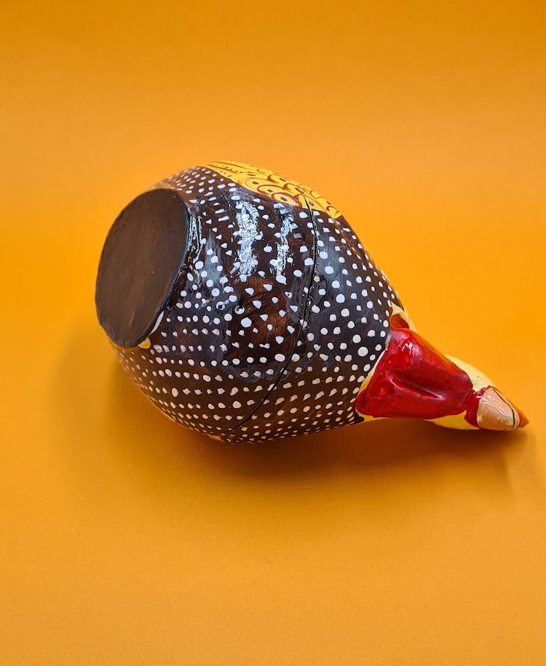 Hand-painted Paper Mache Chicken Box: Artisan Jewelry Holder - Etsy