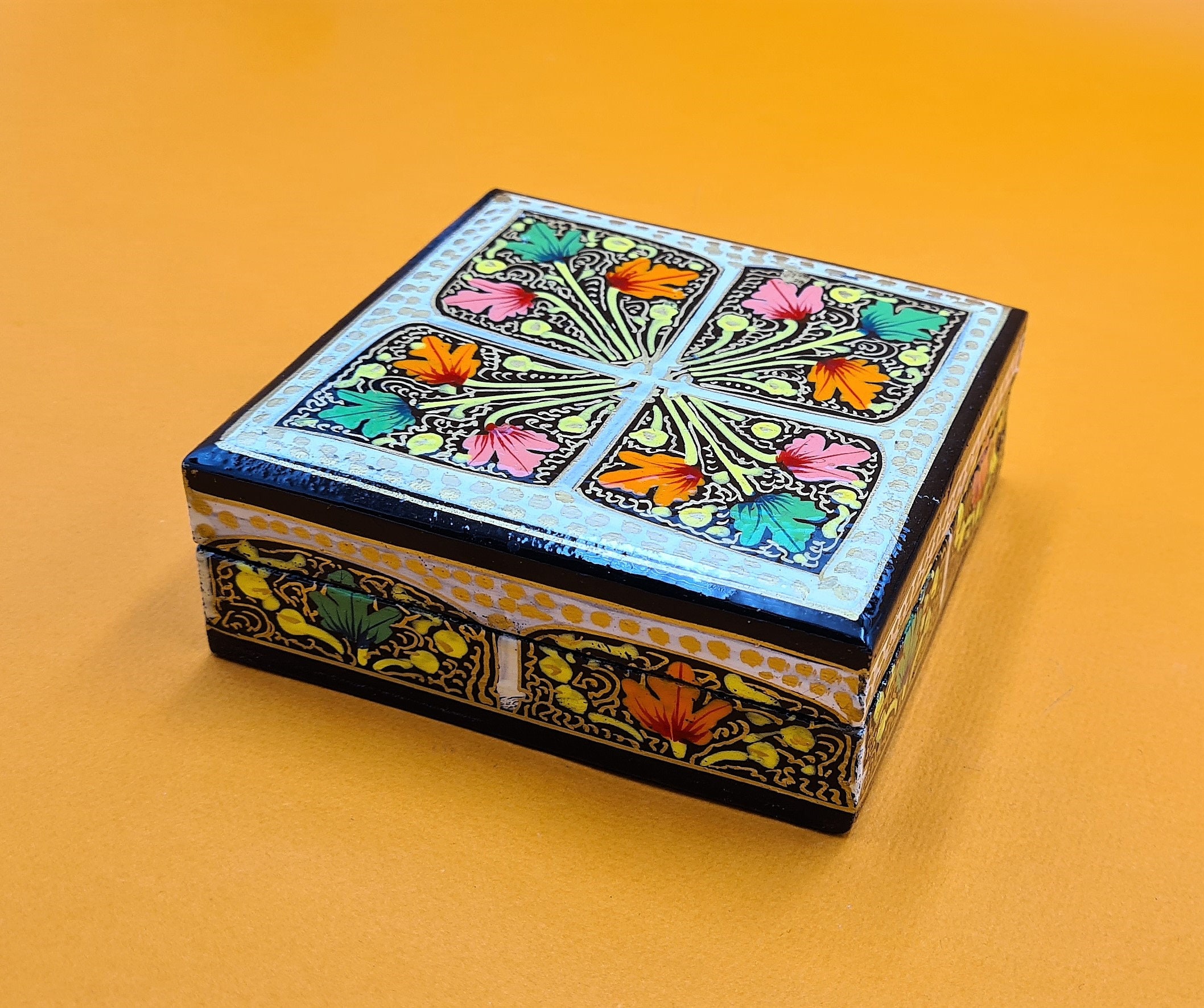 Traditional Kashmiri Papier Mache. Hand-painted Lacquered - Etsy