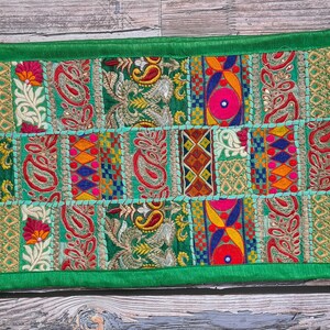Vintage Sari Patchwork Table Runner - Etsy UK