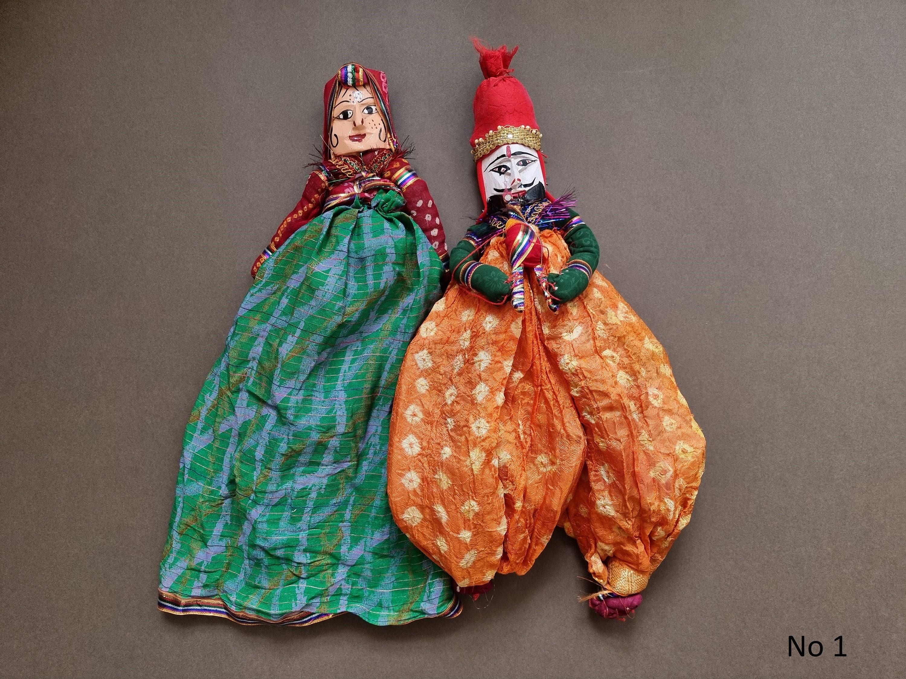 Traditional Indian Puppets. Vintage Wooden Dolls. | Etsy