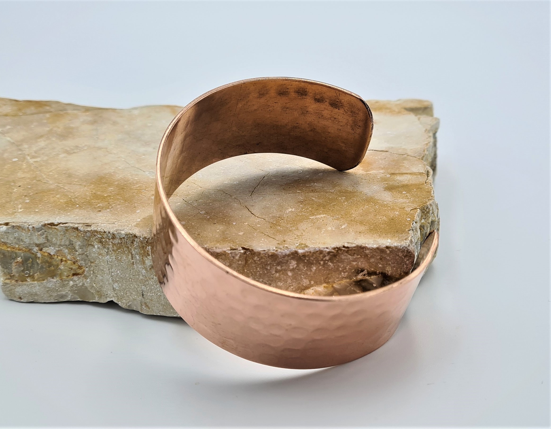 Wide Copper Cuff Bangle. Hammered Pure Copper Bracelet. - Etsy