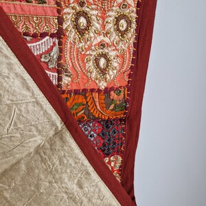 Embroidered Table Runner. Patchwork Sari Wall Hanging Made in India - Etsy