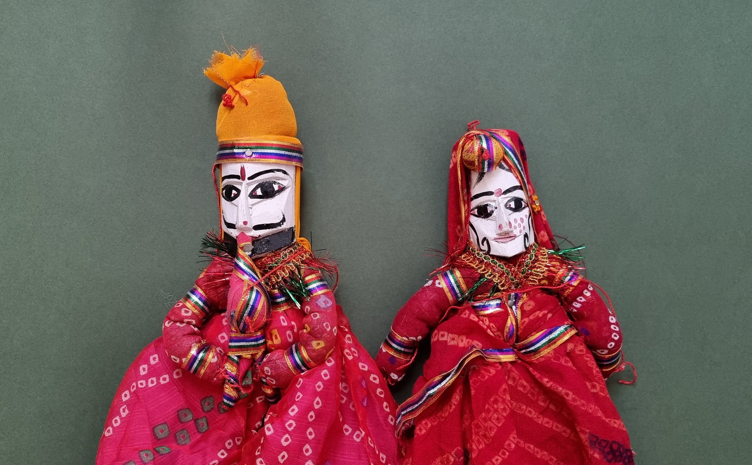 Traditional Indian Puppets. Vintage Wooden Dolls. - Etsy UK