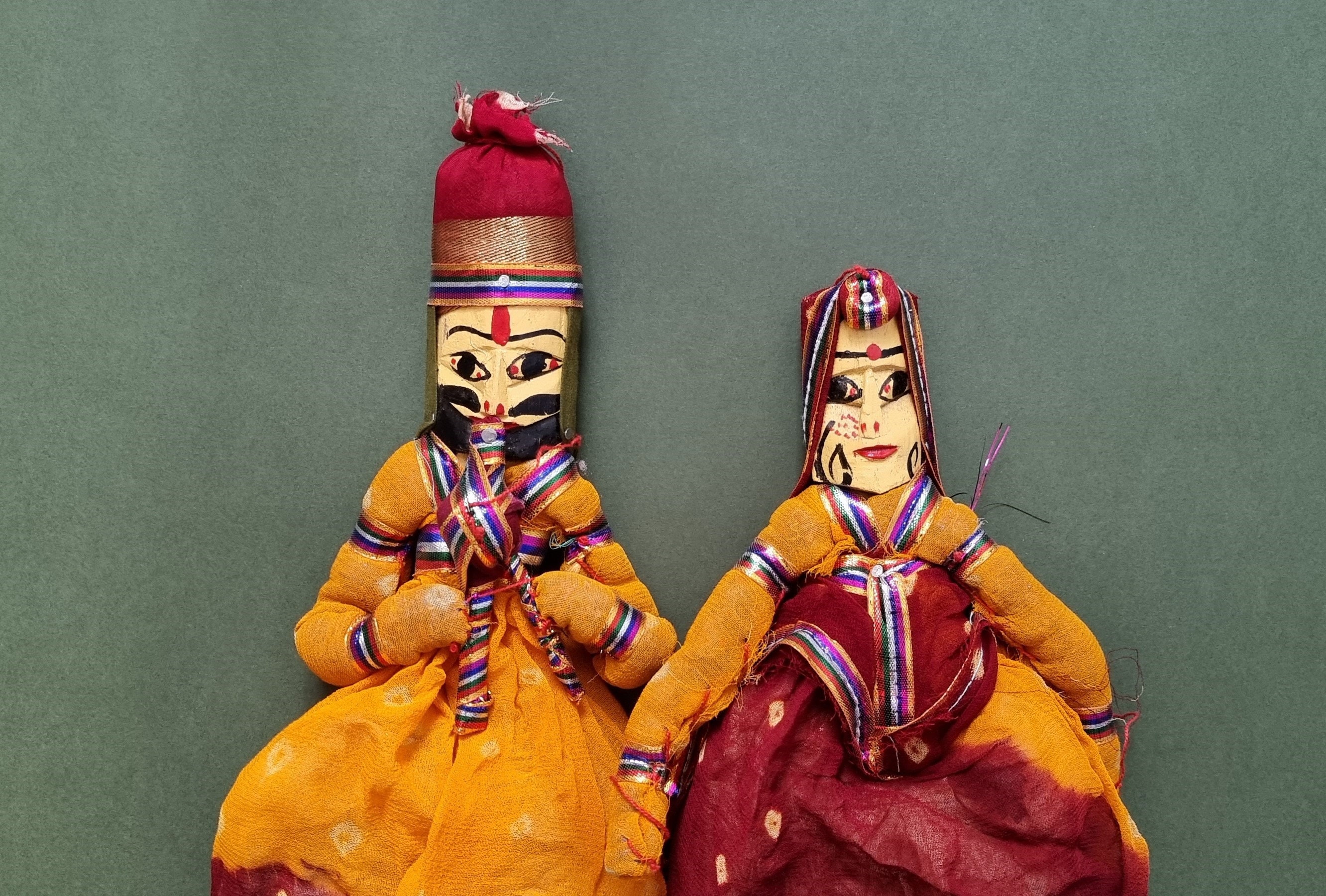 Traditional Indian Puppets. Vintage Wooden Dolls. - Etsy UK