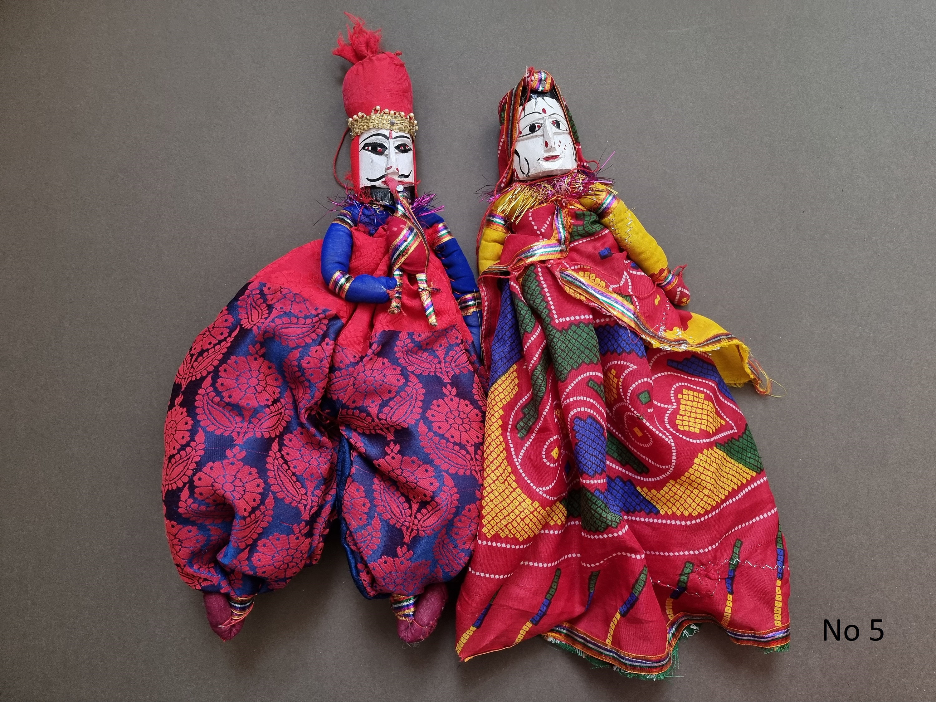 Traditional Indian Puppets. Vintage Wooden Dolls. | Etsy