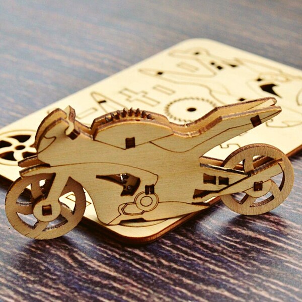 Motorcycle Puzzle - Etsy