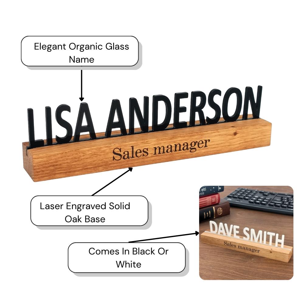 Personalized Desk Name-plate, Custom Office Desk Sign, Boss Gift ...