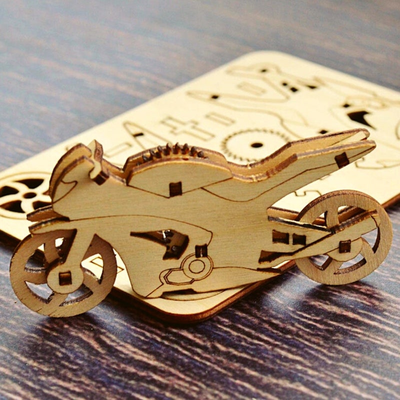 Motorcycle Puzzle - Etsy