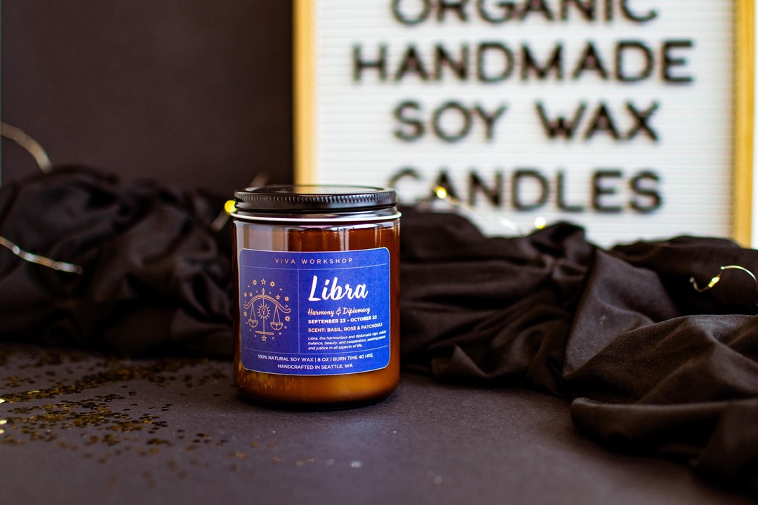 Libra Birthday Candle | Astrology Gifts, Zodiac Gifts Candle, Zodiac ...