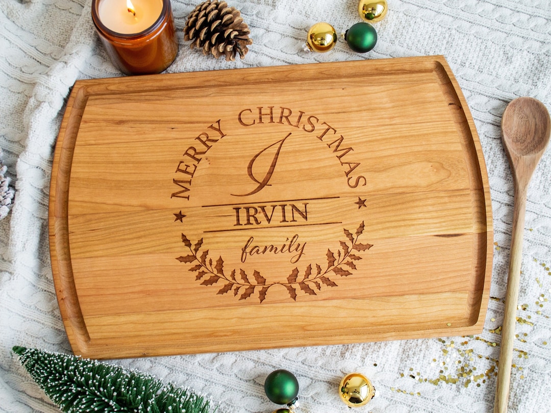 Christmas Cutting Board | Personalized Wood Cutting Board Gifts, Secret ...
