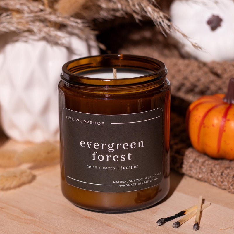 Natural Forest Candles - Etsy