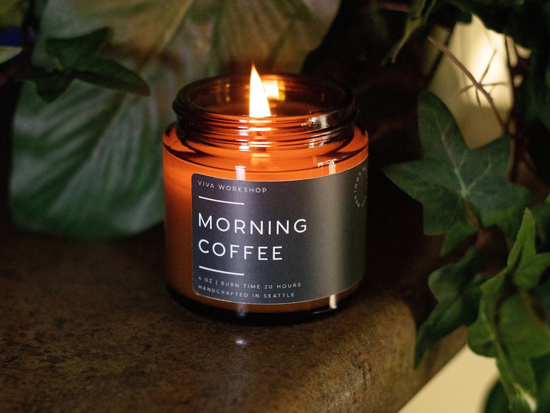 Coffee Candle | Morning Coffee Soy Candle, Home Decor, Coffee Lover ...