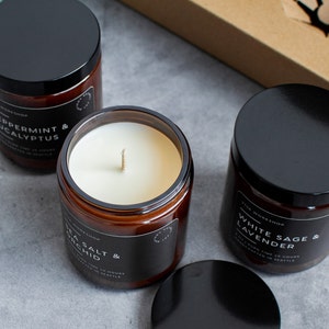 Relaxation Candle Set of 3 Gift for Her | Mother's Day Gift Lavender ...