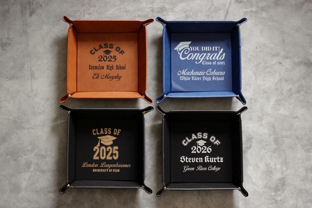 2025 Graduation | Personalized College Graduate Gift | Custom Valet ...