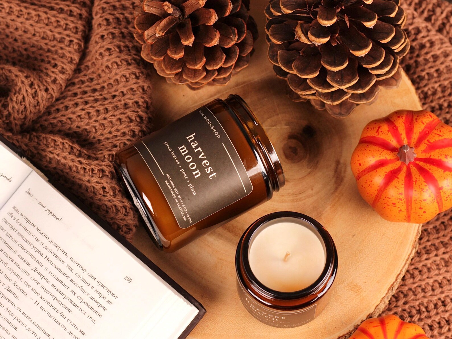 Fall Candle Gift Set | Cozy Soy Candles for Her, Pumpkin Soufflé ...