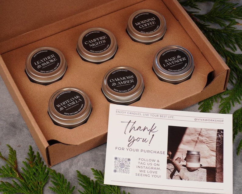 Father’s Day Gift | Candle Sampler Set, Hand-poured Soy Candles in 2 Oz ...