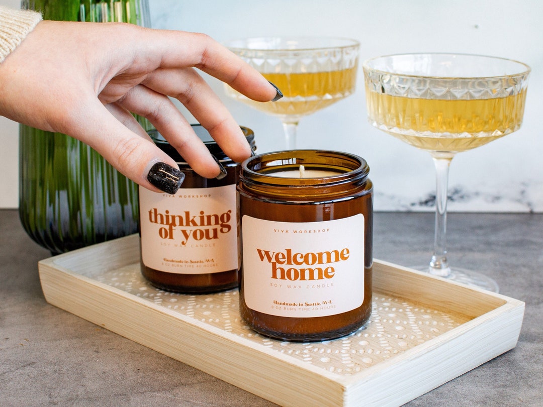 Welcome Home Candle | Housewarming Gift, Soy Wax Candle, New Home Gift ...