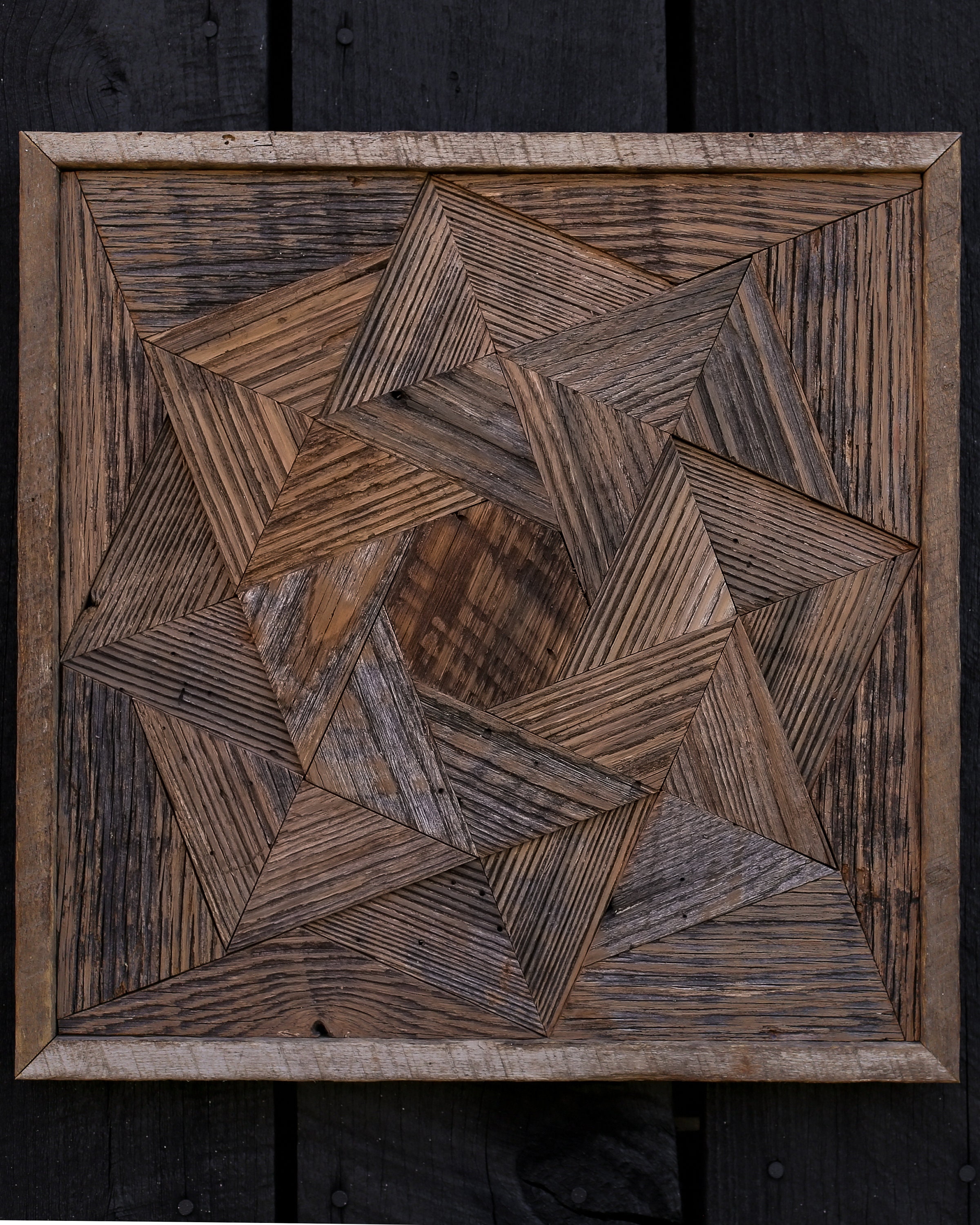 American Chestnut Wooden Pieced Barn Quilt - Etsy