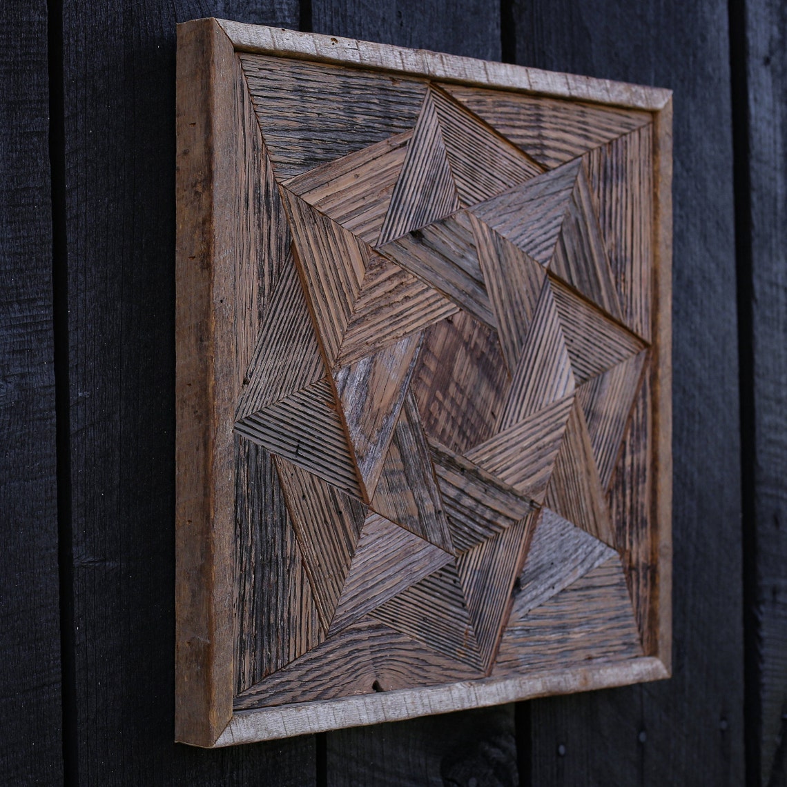 American Chestnut Wooden Pieced Barn Quilt - Etsy