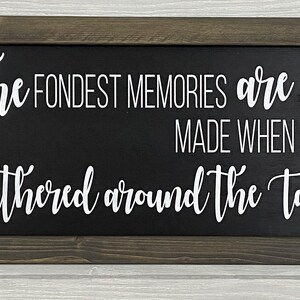 Farmhouse Decor, Farmhouse Sign, Wood Sign, Gathered Around the Table ...