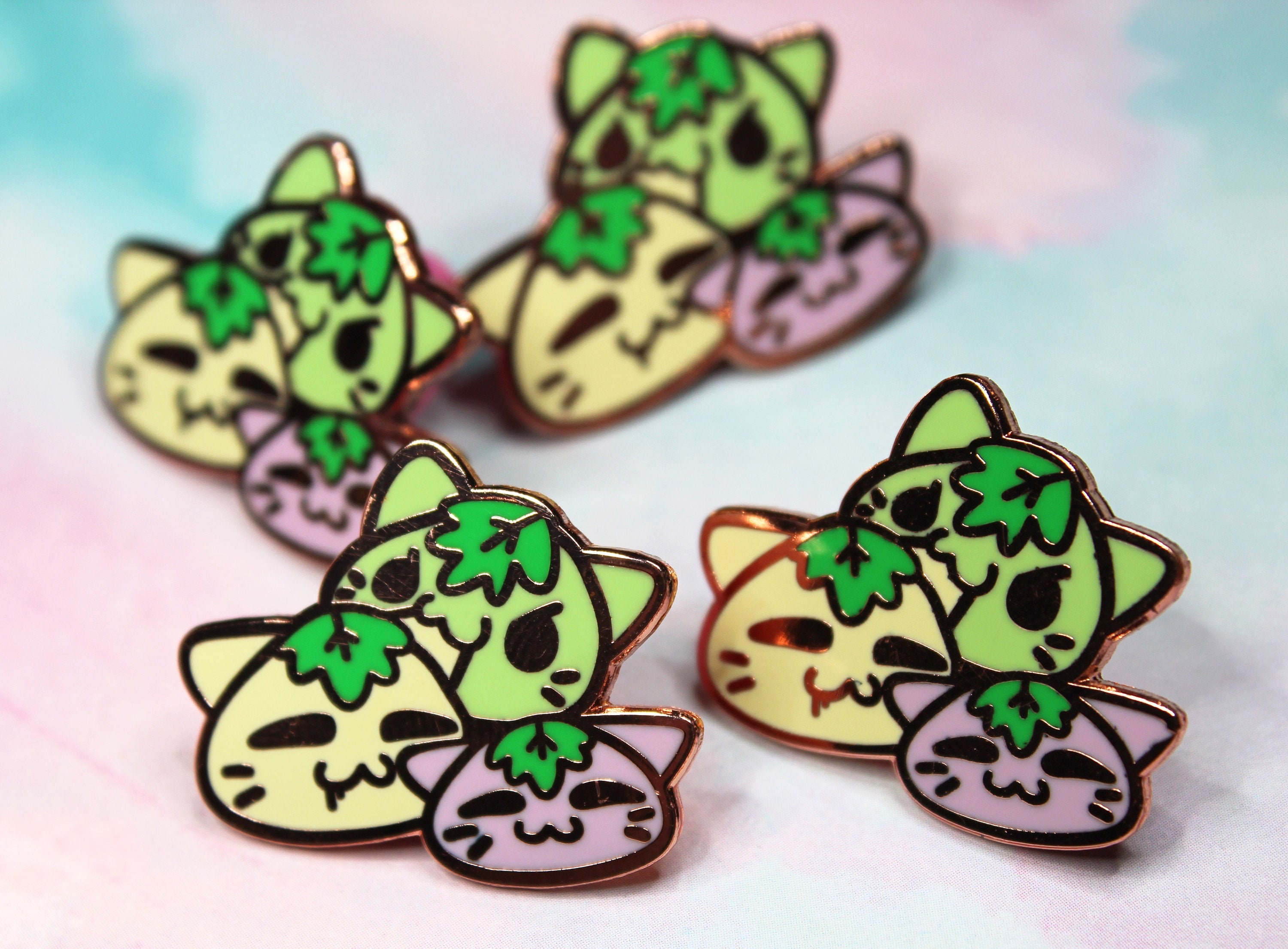Mochi Kitties Pin Kawaii Enamel Pin Badges Bag Accessories Kawaii Mochi ...