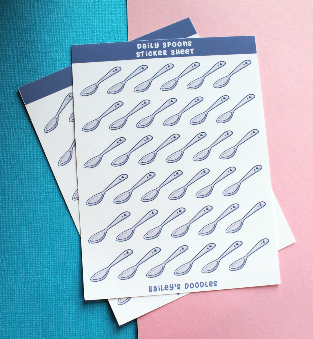 Daily Spoons Planner Sticker Sheet Stationery Planner Bullet Journal ...