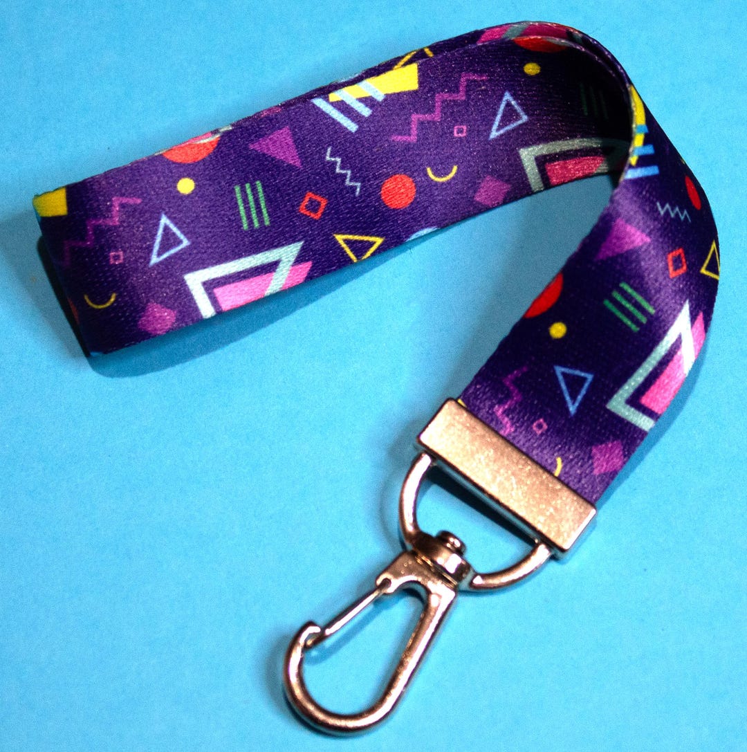 Arcade Pattern Lanyard - Retro - Nerd Lanyard - Lanyard for Keys - Mini ...
