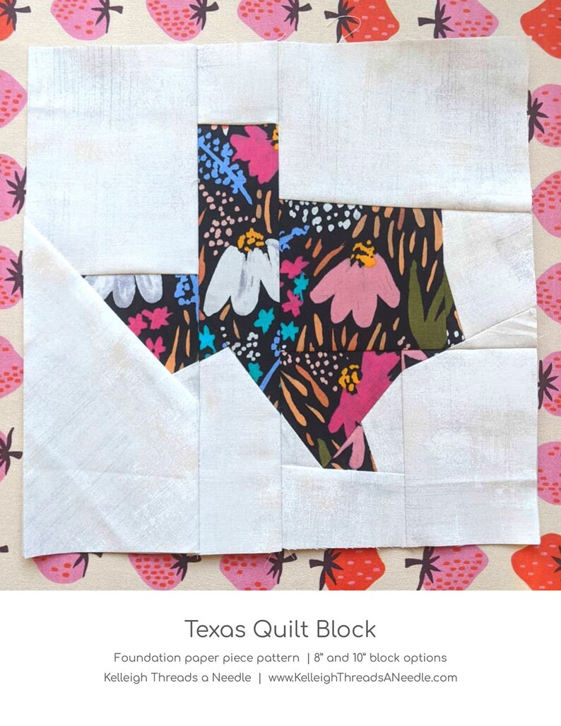 Texas Quilt Foundation Paper Piece Quilt Block Pattern Digital PDF ...