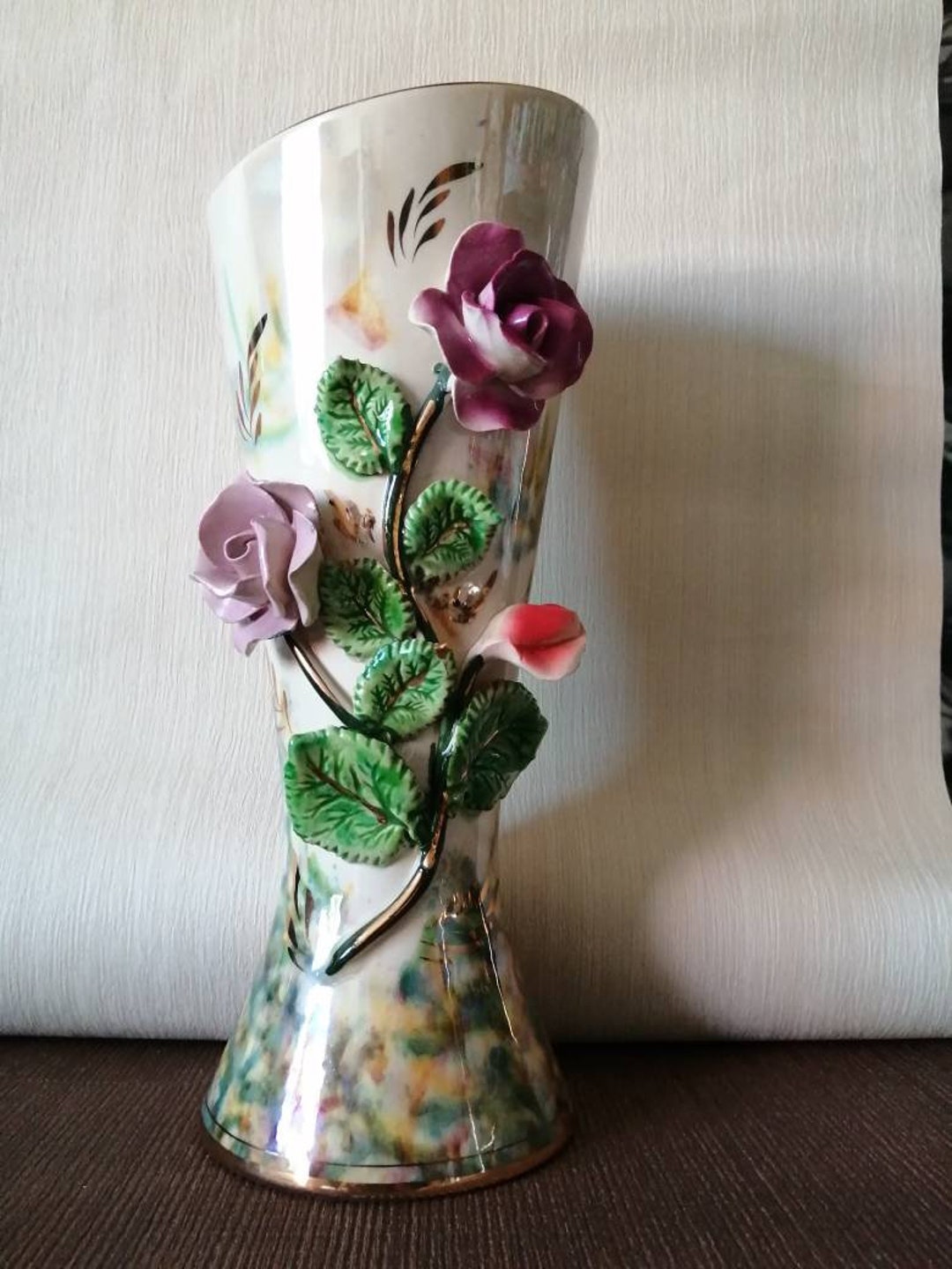 Vintage Belgian Pottery Vase Handmade Ceramic Vase - Etsy