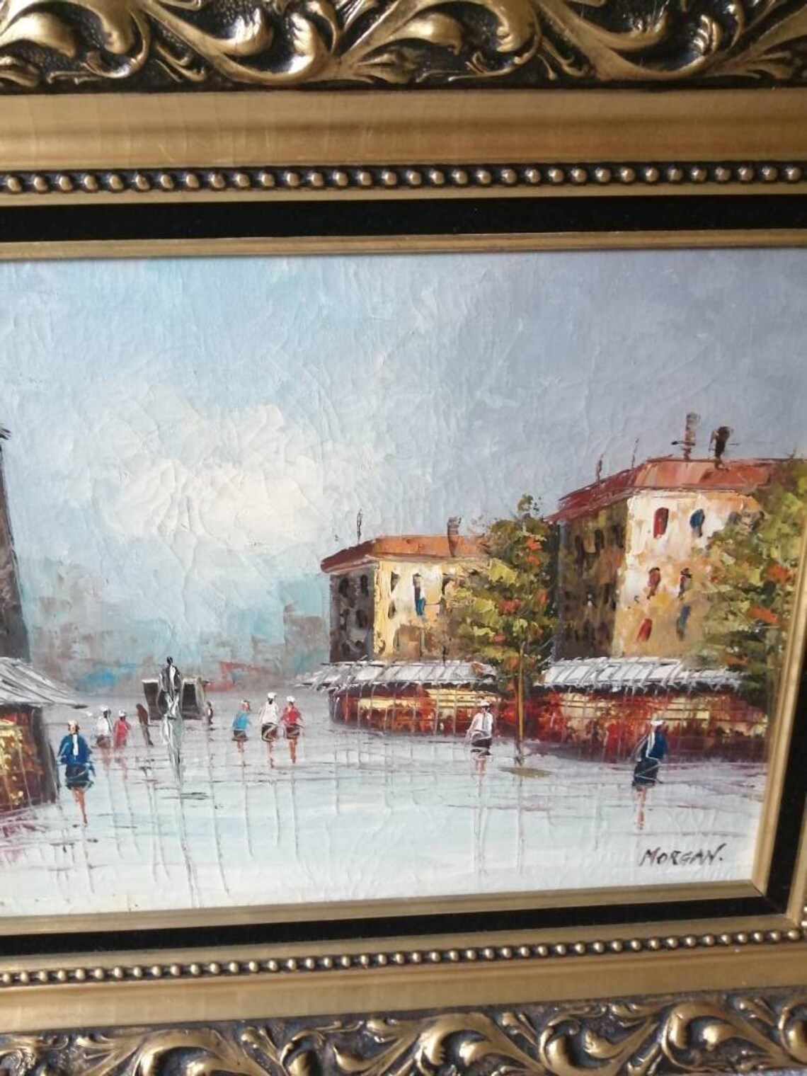 Impressionistic Oil Painting On Canvas Signed Morgan | Etsy