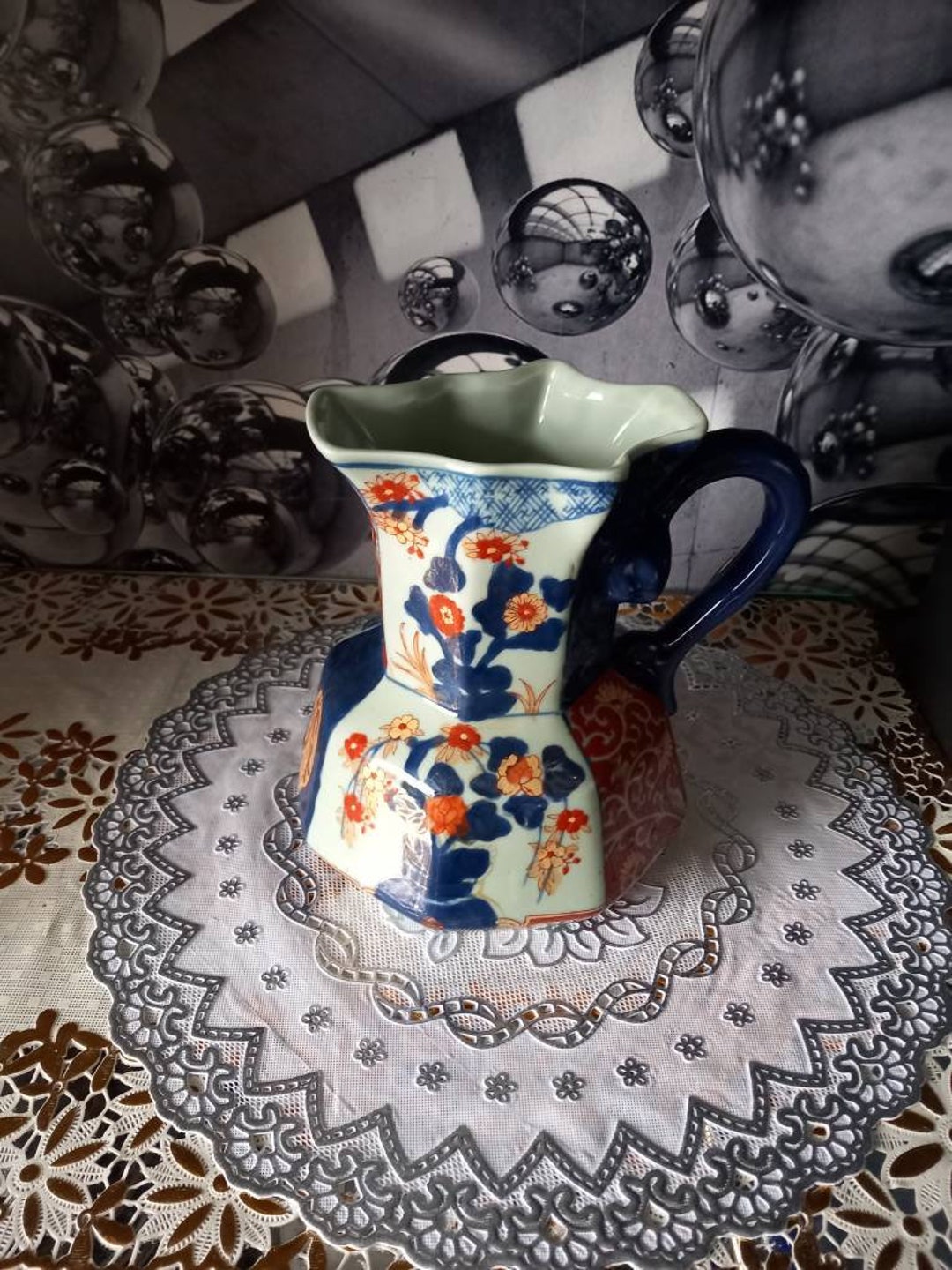 Vintage Large Ironstone China Pitcher Beautiful Jug - Etsy UK