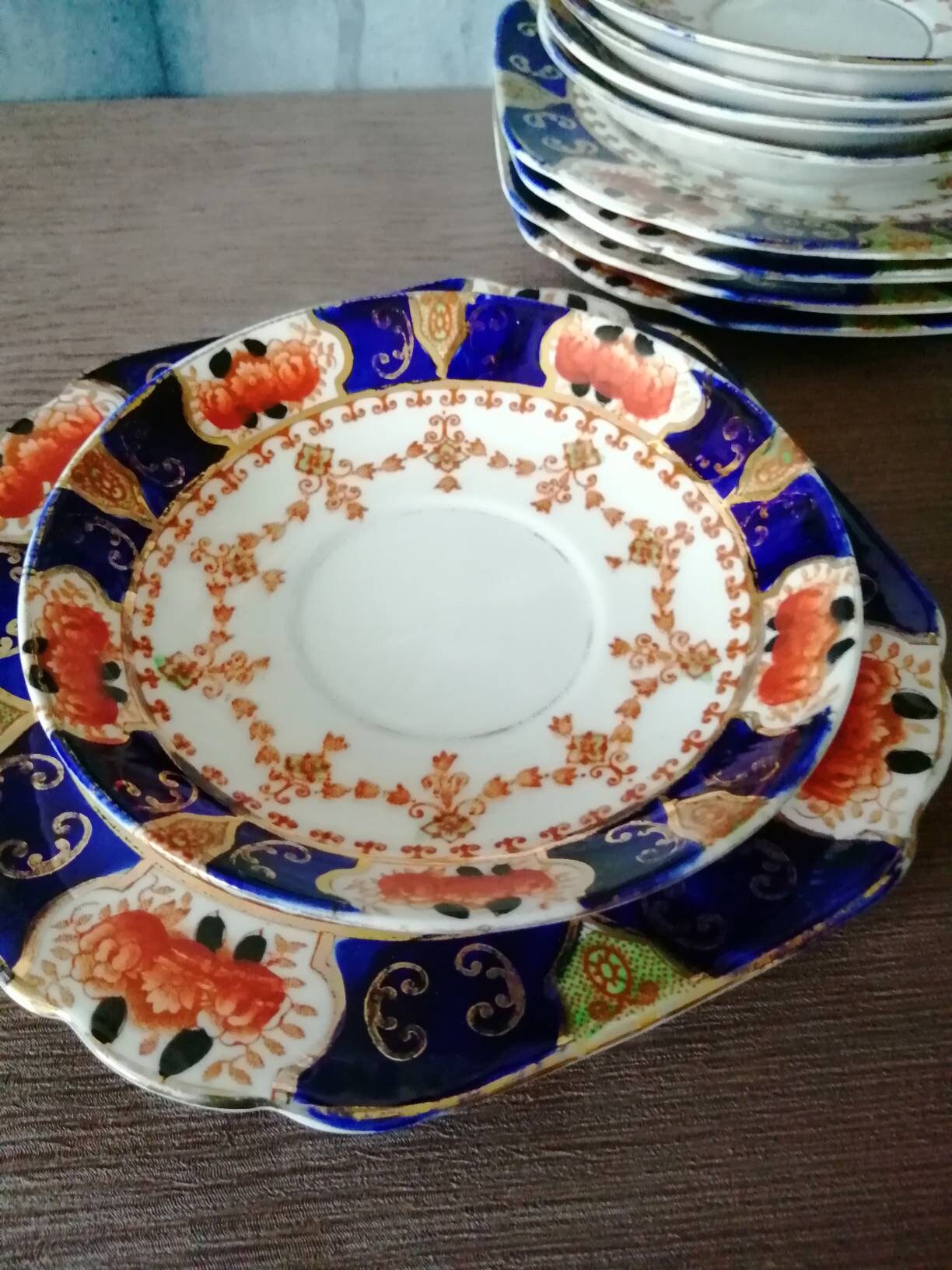 Antique MELBA Bone China Imari Pattern Set | Etsy