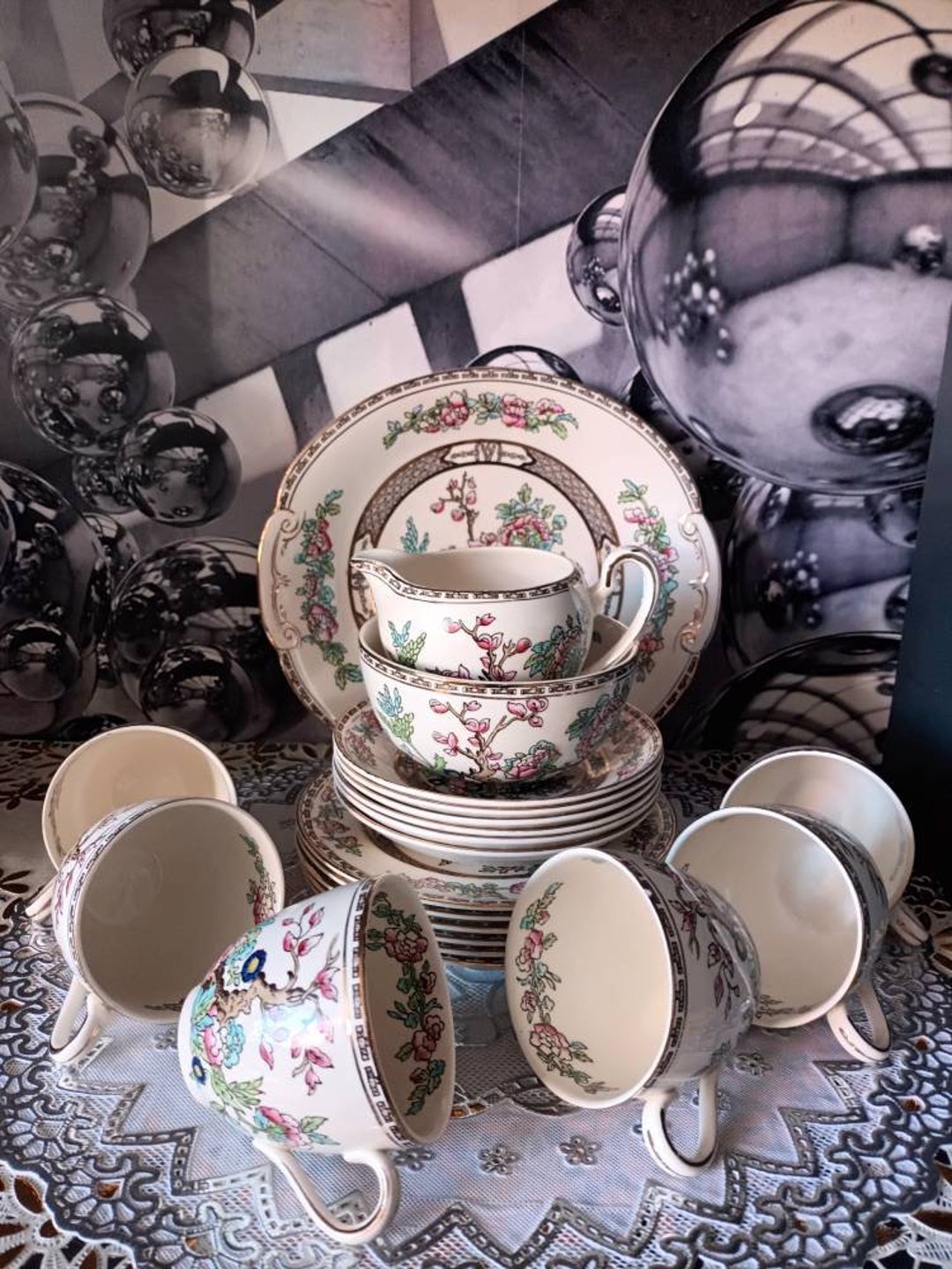 Alfred Meakin Bengal Tree Handpainted Medina Shape Tea Coffee Set - Etsy